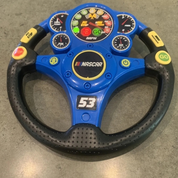 Nascar | Toys | Adventure Force Nascar Shake N Steer Racing Wheel Roll ...
